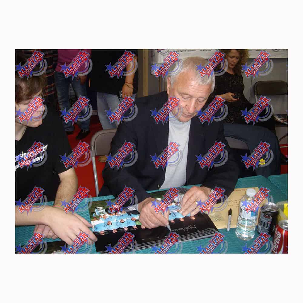 Bell, Lee & Summerbee signed 16×12 photo. - All Star Signings