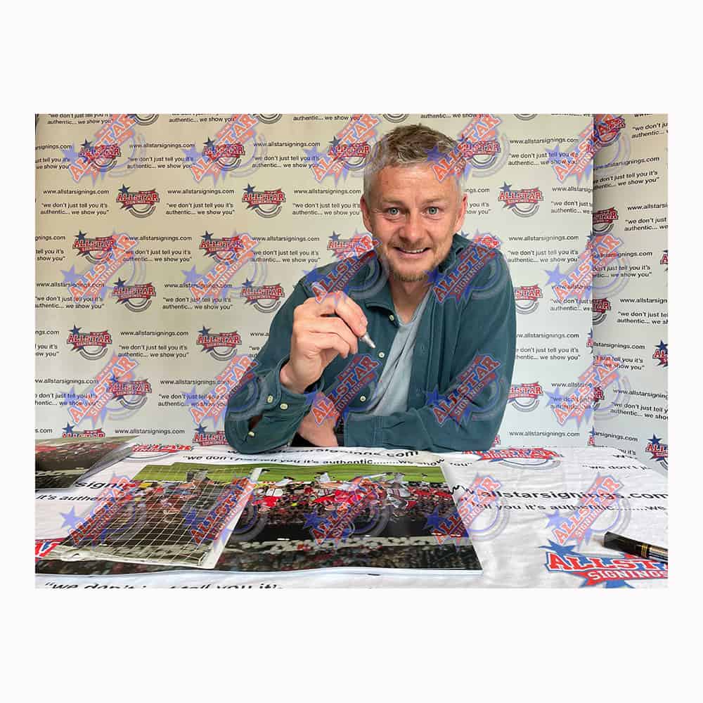 Ole Gunnar Solskjaer Signed 1999 Champions League Final photo. - All ...