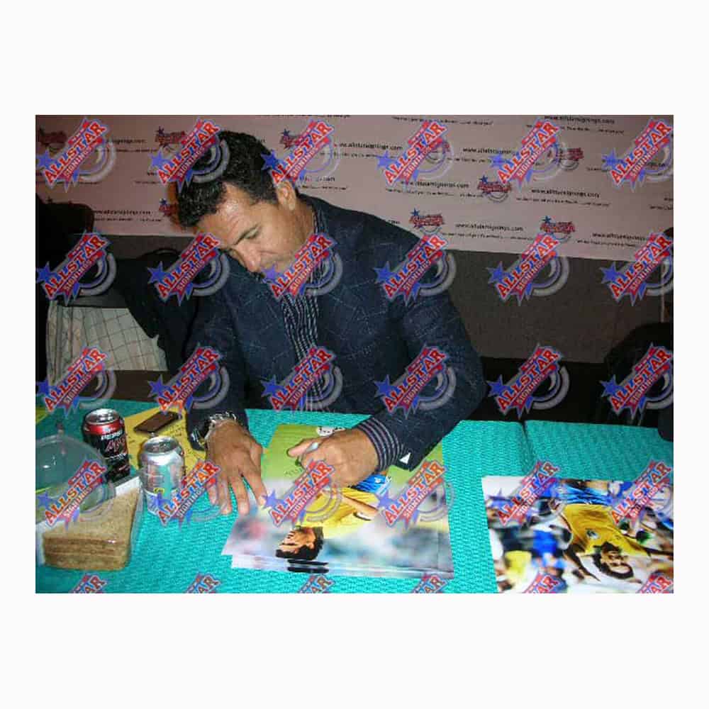 Careca signed 1986 World Cup photo - All Star Signings