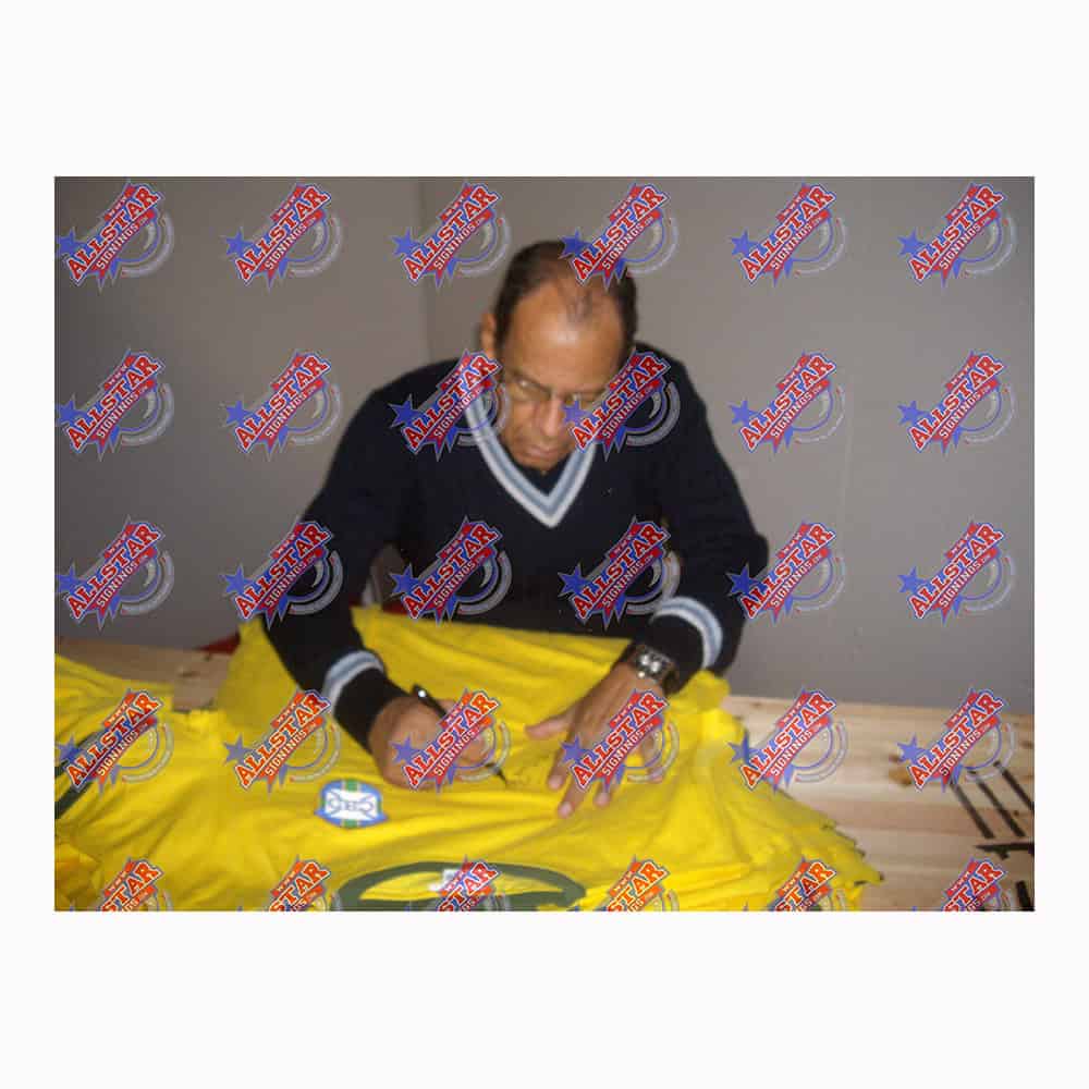 Carlos Alberto signed Brazil 1970 shirt - All Star Signings