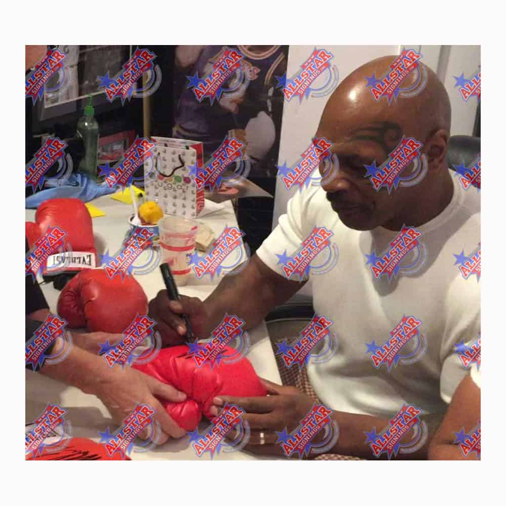 Mike Tyson signed boxing glove - All Star Signings