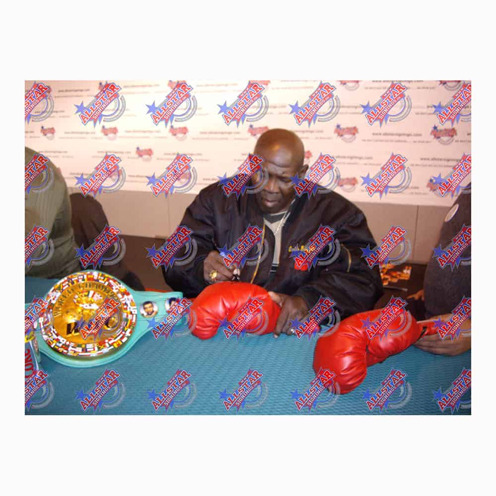 Emile Griffith signed boxing glove - All Star Signings