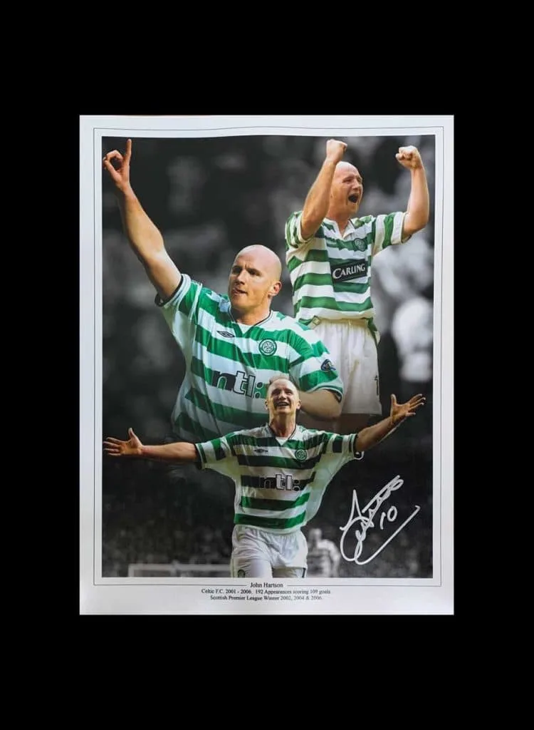 Foto tanda tangan John Hartson - All Star Signings