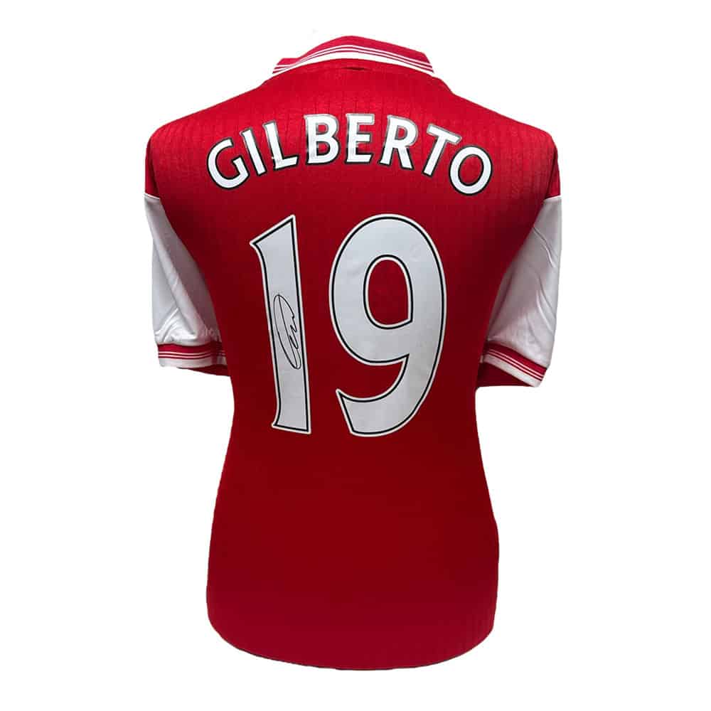Gilberto Silva signed Arsenal shirt - All Star Signings