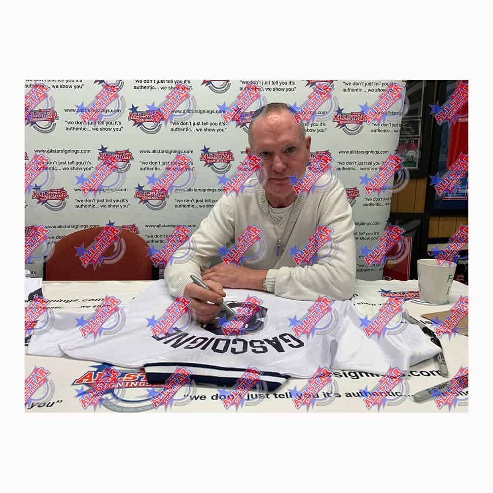 Paul “Gazza” Gascoigne Spurs signed Tottenham 1991 FA Cup Final shirt ...