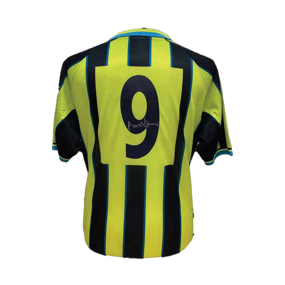 Paul Dickov signed Manchester City 1999 Playoff Final #9 shirt - All ...
