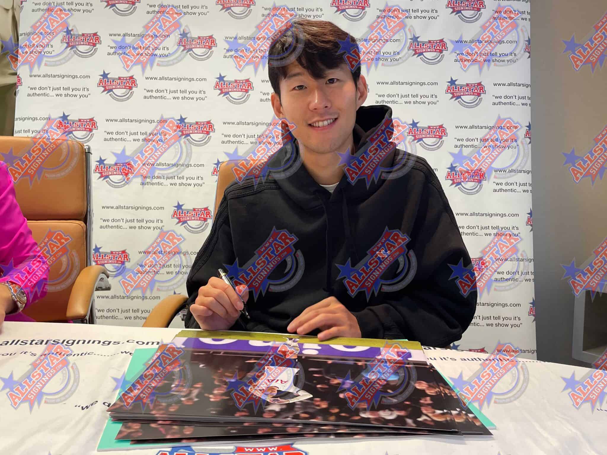 Heung-min Son signed Tottenham photo - All Star Signings