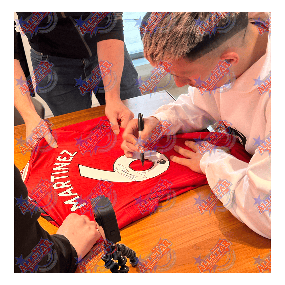 Lisandro Martinez signed Manchester United shirt - All Star Signings