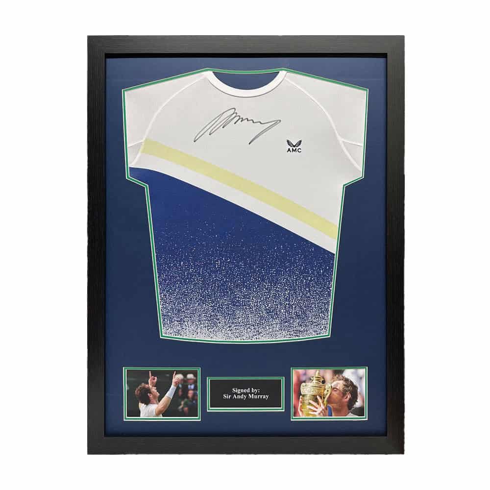 Andy Murray framed & signed Castore AMC shirt - All Star Signings
