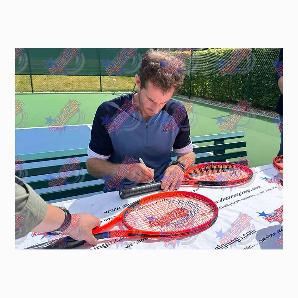 Andy Murray a signé la raquette de tennis Head - All Star Signings