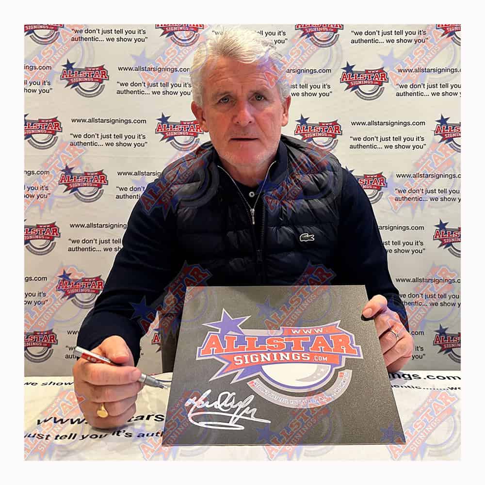 Mark Hughes signed 1991 ECWC Final signed storyboard - All Star Signings