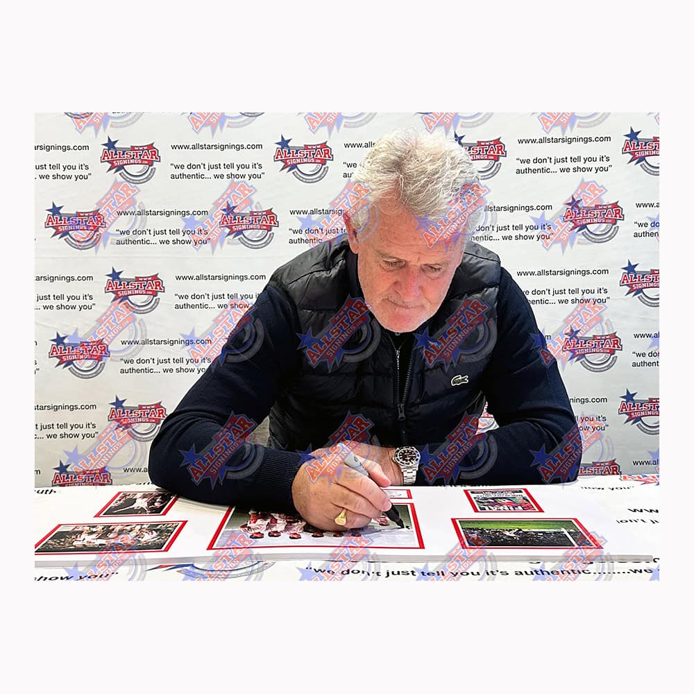 Mark Hughes signed 1991 ECWC Final signed storyboard - All Star Signings