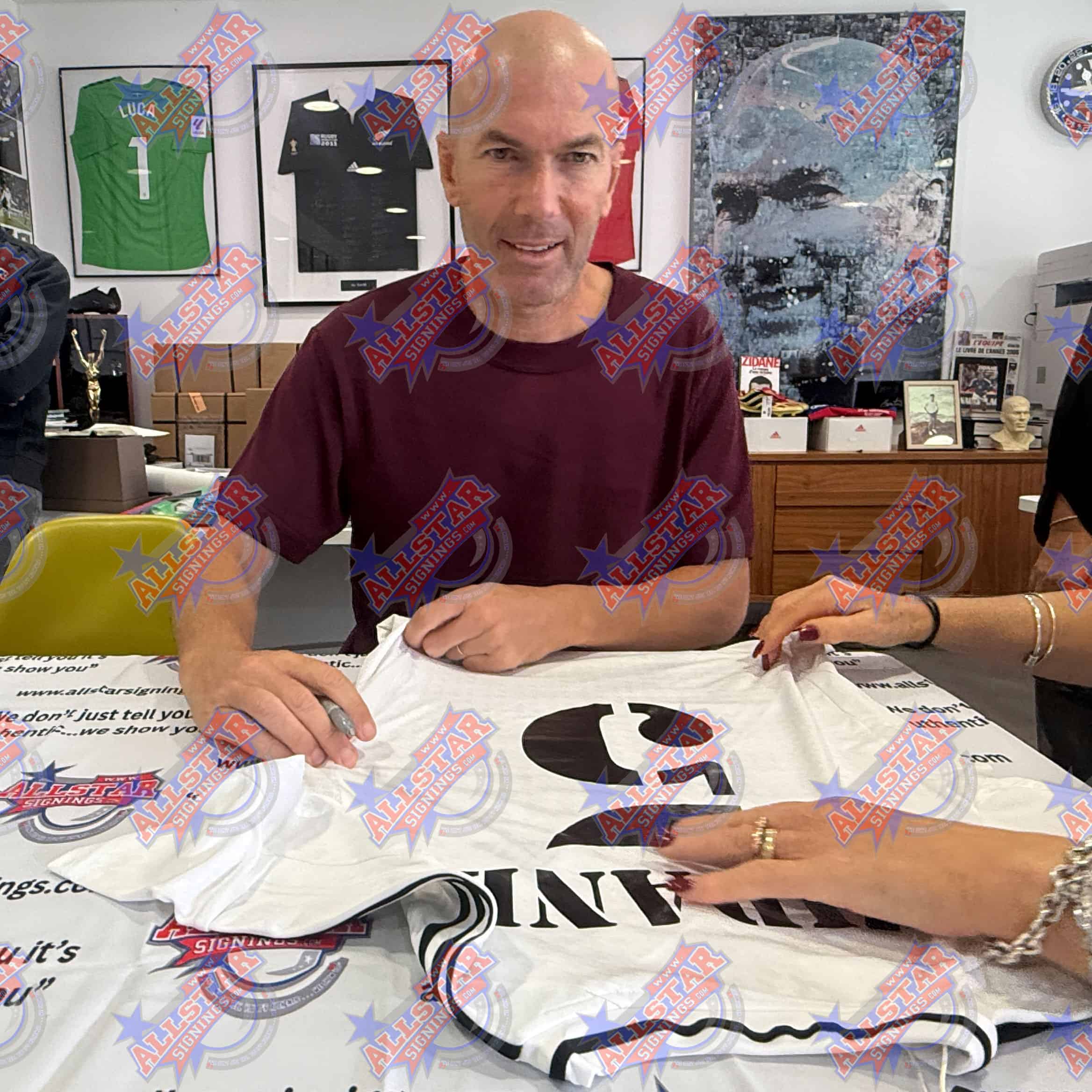 Zinedine Zidane Signed Real Madrid Shirt - Allstarsignings